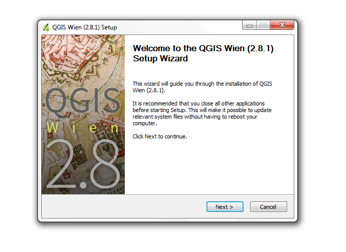 Installing QGIS
